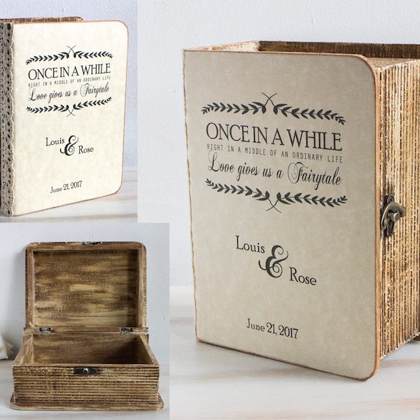 Rustic Card Box - Etsy