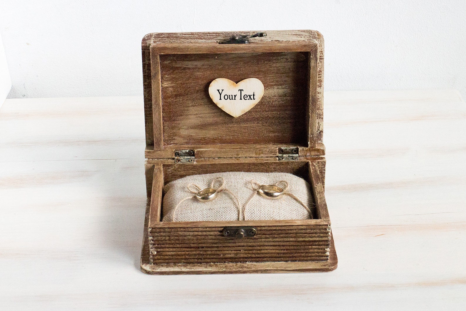 Rustic Wedding Box Wedding Ring Box Personalized Ring Box | Etsy