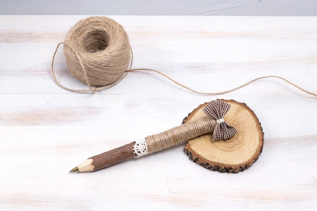 Personalized Wooden Pen for Wedding Ceremony Rustic Tree Branch Pen ...