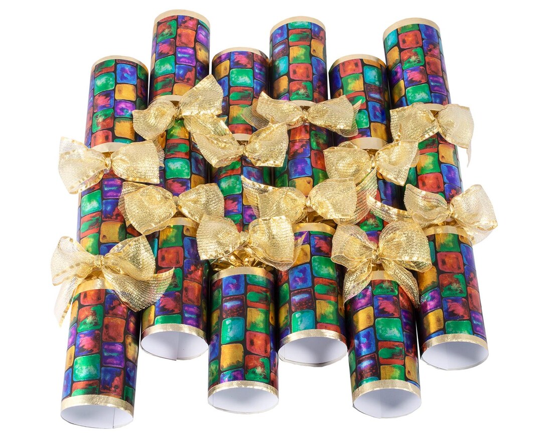 Handmade Luxury Christmas Crackers 'stained Glass”'-box of Six - Etsy UK