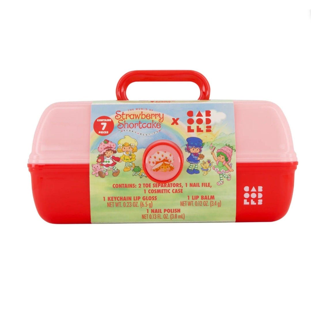 Strawberry Shortcake X Caboodles Cosmetic Case – 7-piece Set! NEW • HTF ...
