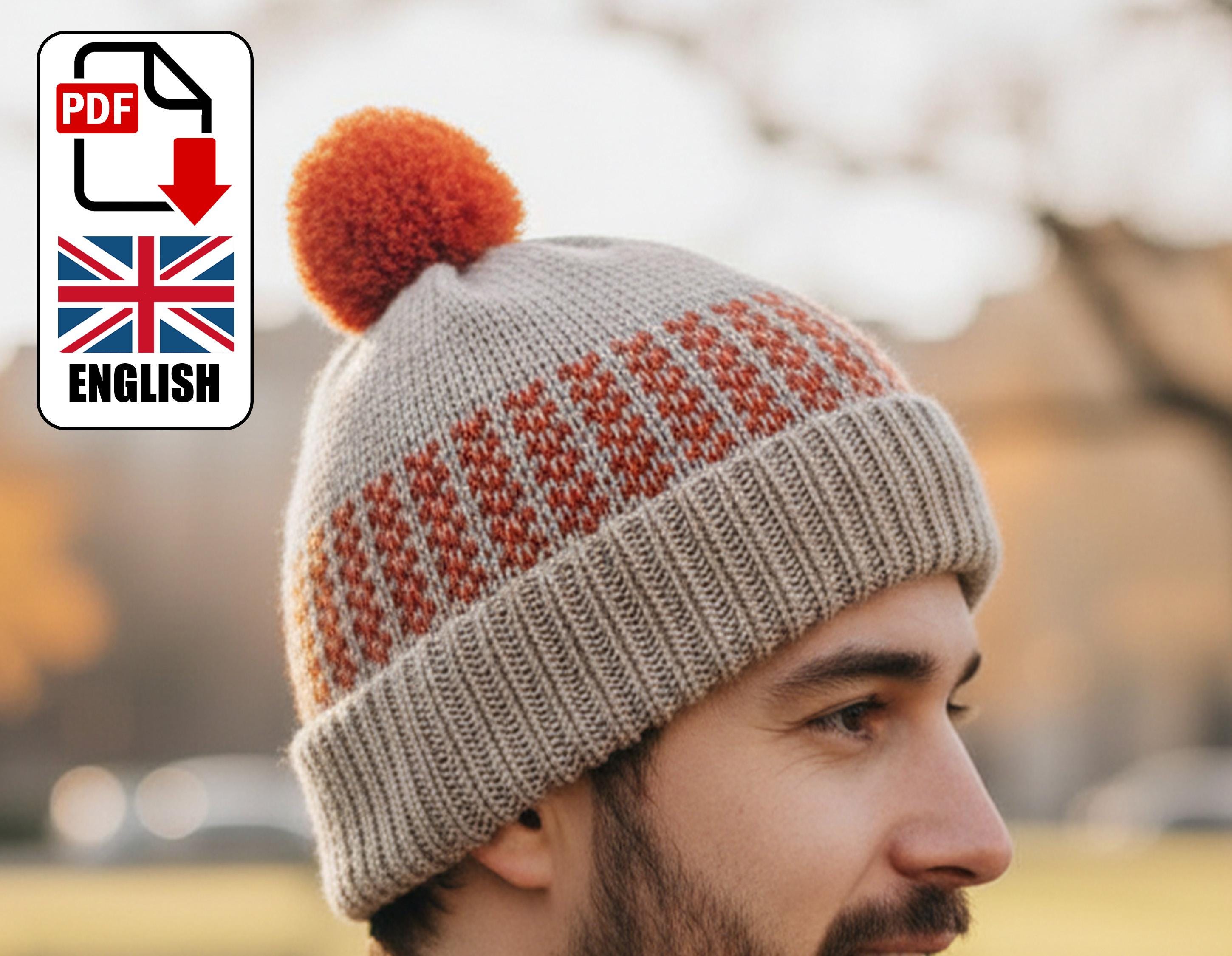 Colorwork Hat Knitting Pattern PDF | Slouchy Beanie Knit Pattern ...
