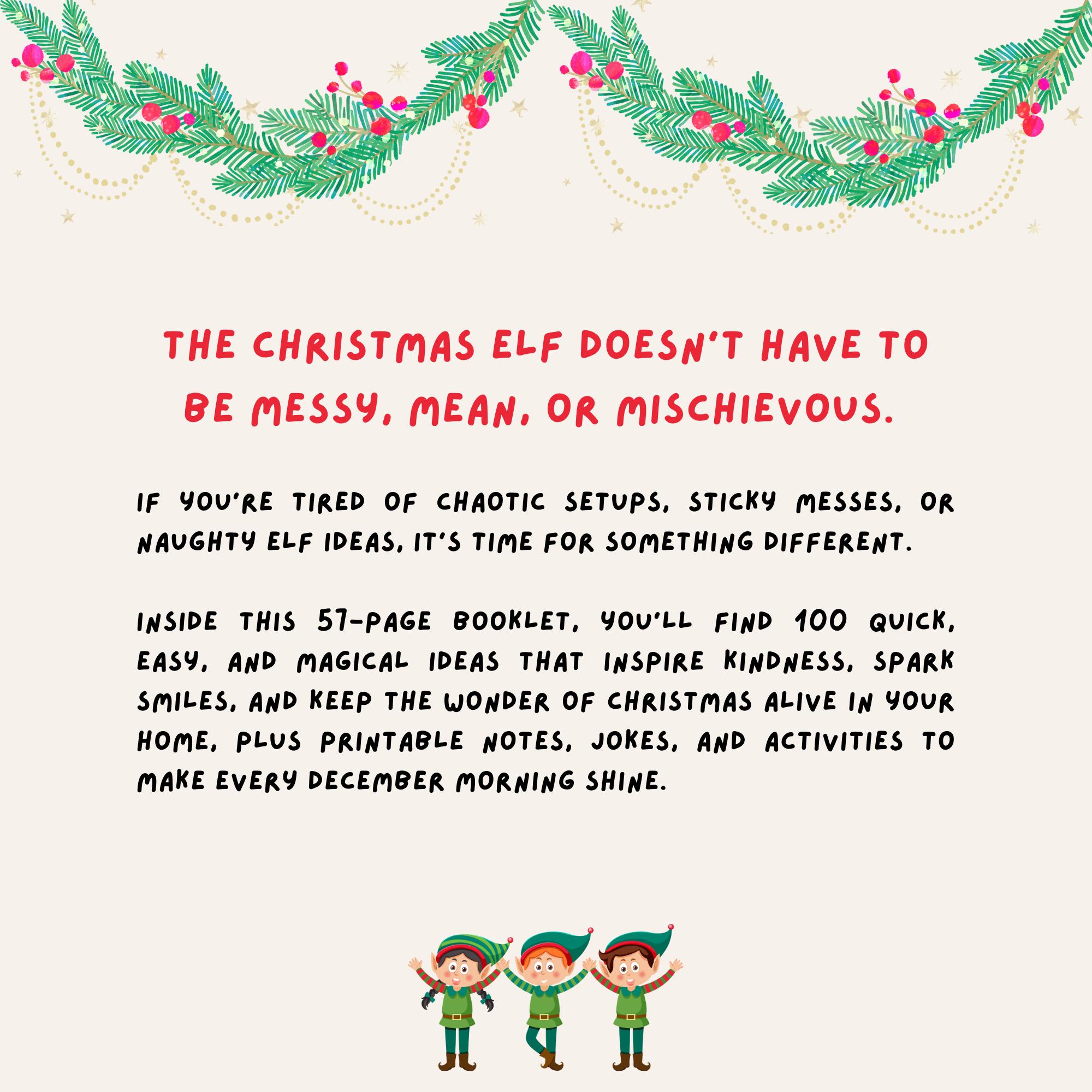 100 Ideas of Mess Free, Kind and Easy Elf Activity Ideas | Christmas ...