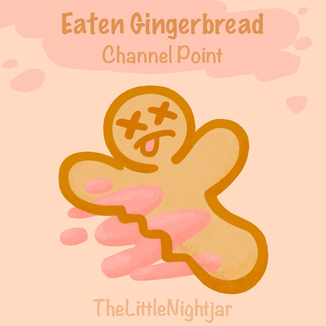 Eaten Gingerbread Channel Point Icon for Twitch, Discord, Youtube, Kick ...