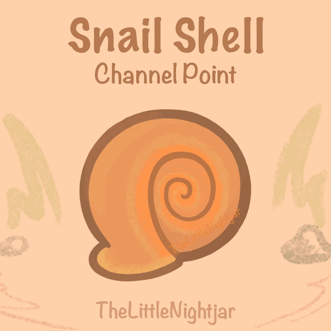 Snail Shell Channel Point Icon for Twitch, Discord, Youtube, Kick ...