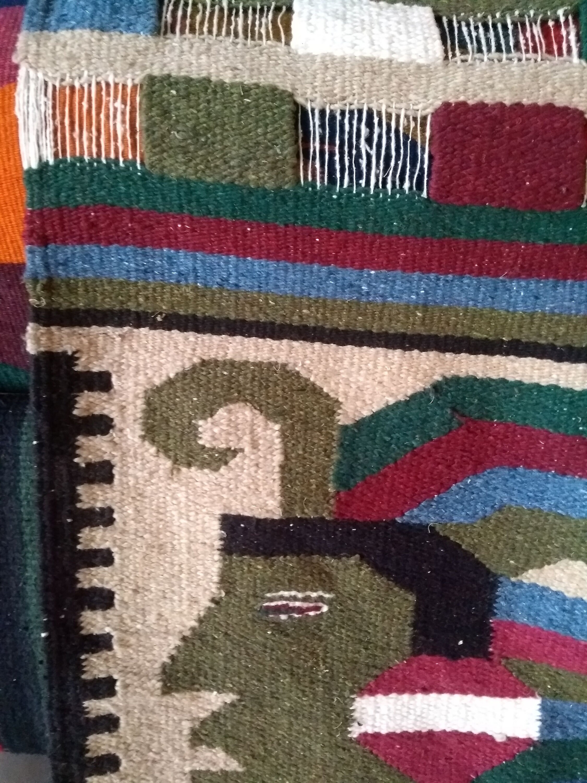 Vintage Aztec Mayan Incan Style Hand Woven Rug Ethnic Folk - Etsy