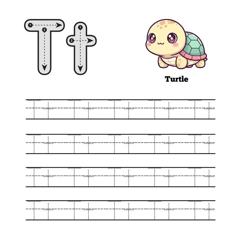 Printable Alphabet Tracing Book for Kids — Cute Animal Theme | Digital ...