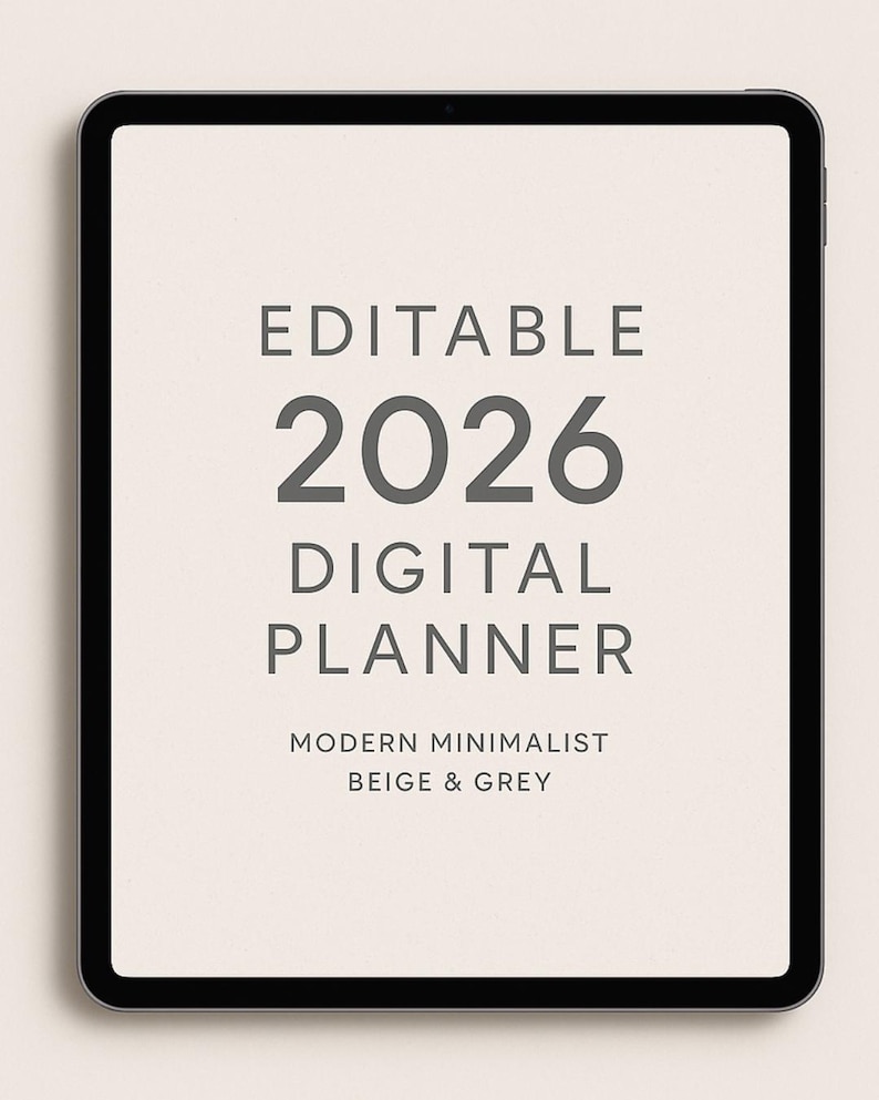 Editable Digital Planner - Etsy