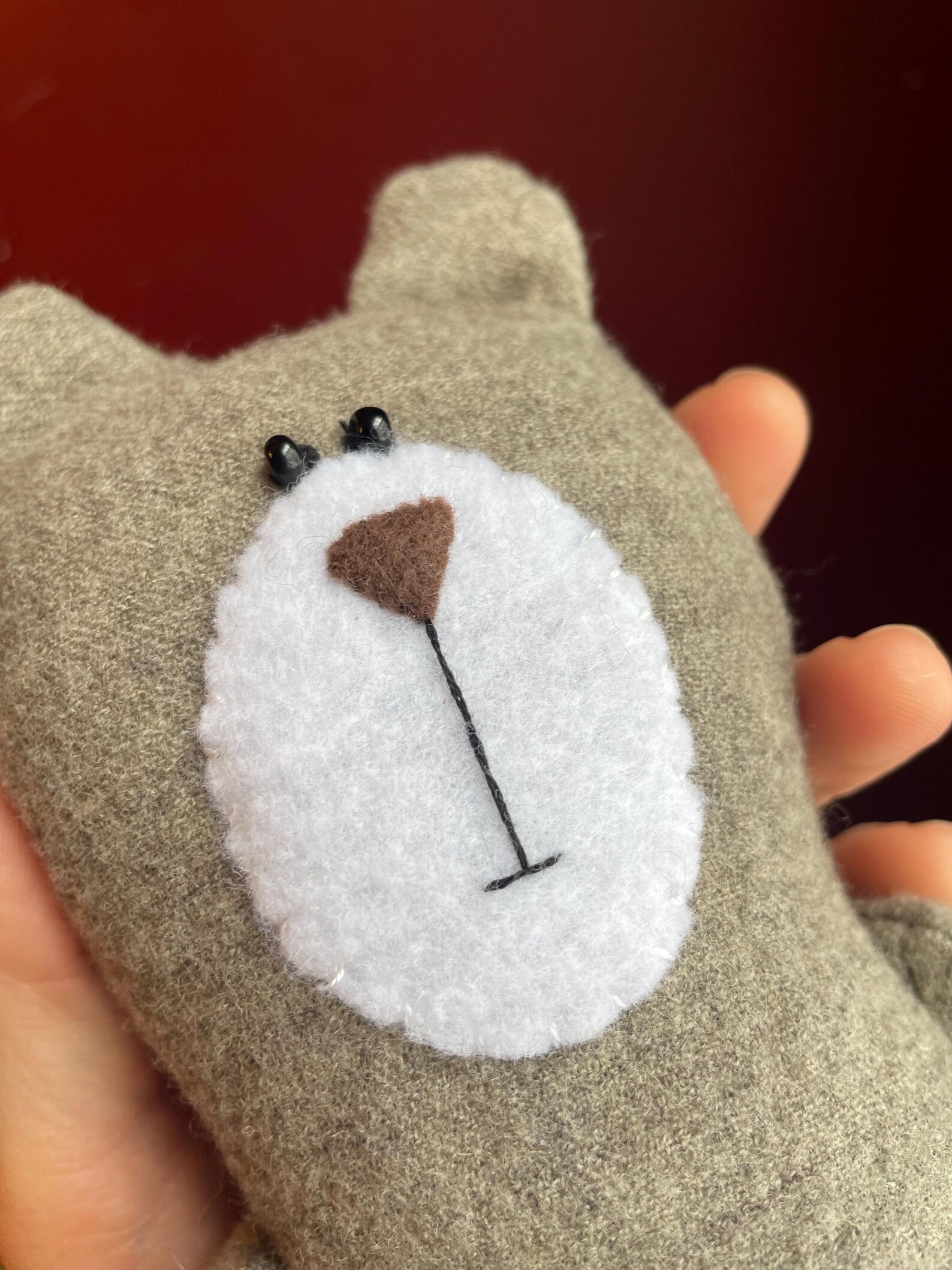 Handmade 100% Wool Stuffed Teddy Bear - Etsy