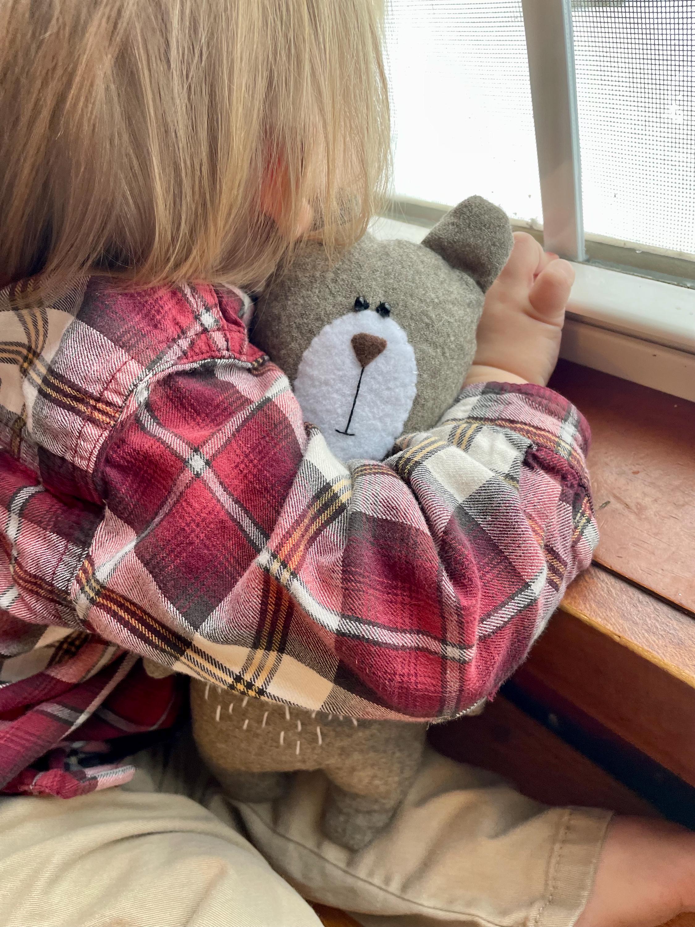 Handmade 100% Wool Stuffed Teddy Bear - Etsy