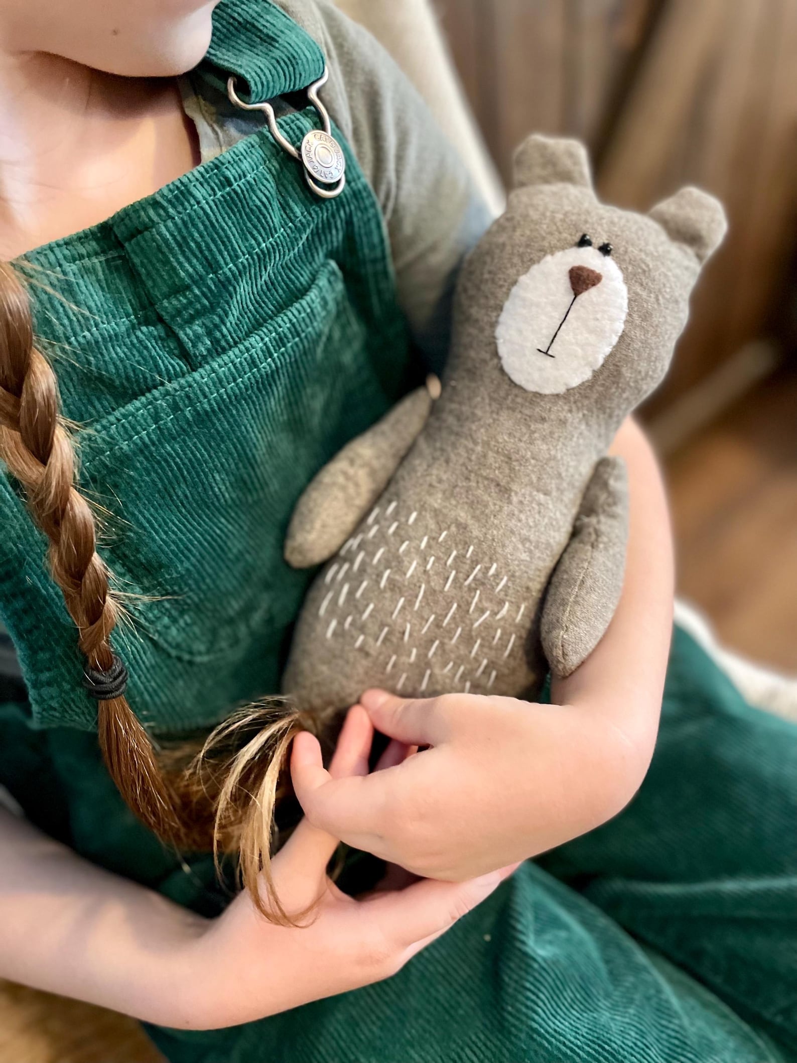 Handmade 100% Wool Stuffed Teddy Bear - Etsy