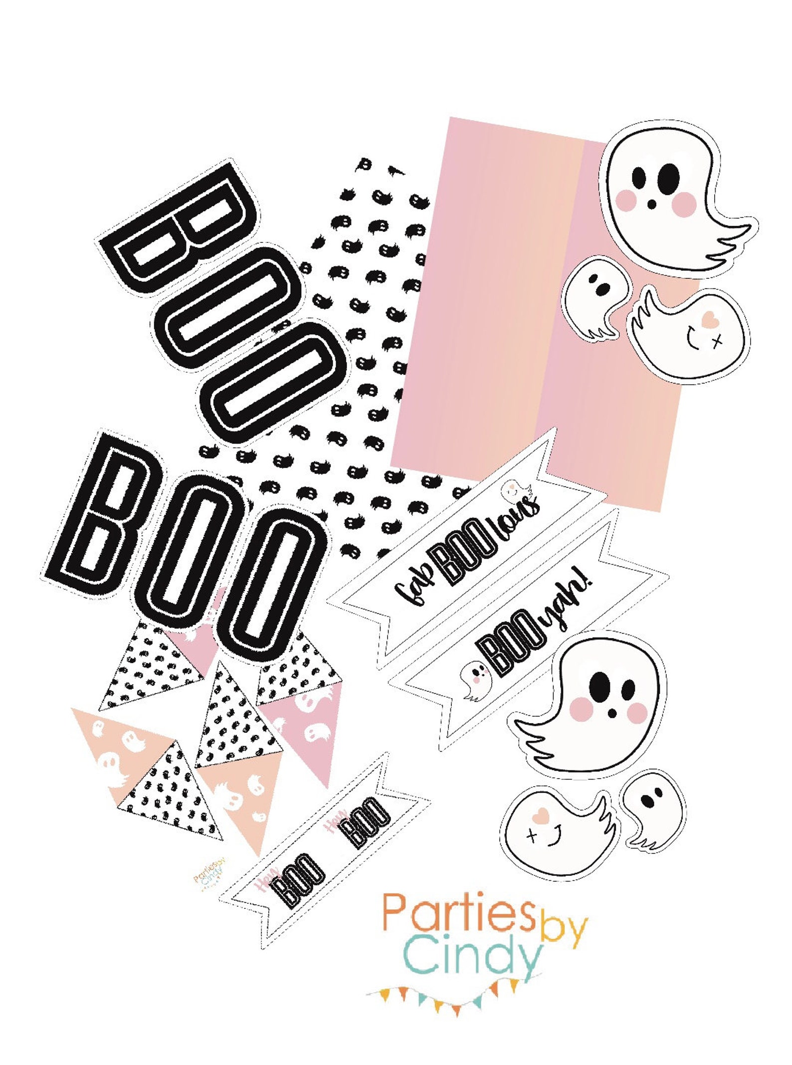 Hey Boo Halloween Printable INSTANT DOWNLOAD - Etsy