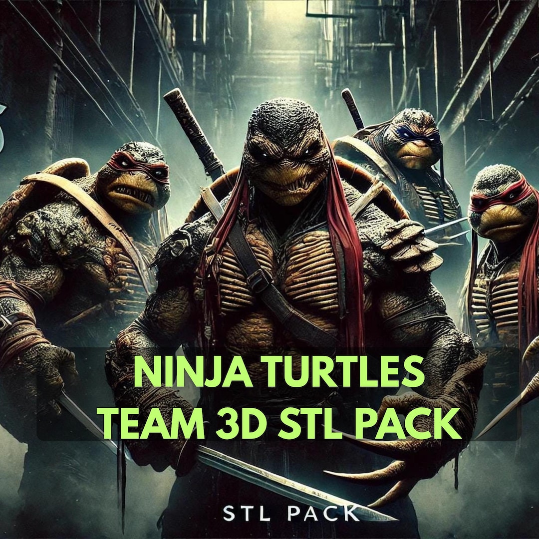 Ninja Turtles 3D Print Models – Team STL Pack (digital Download) - Etsy