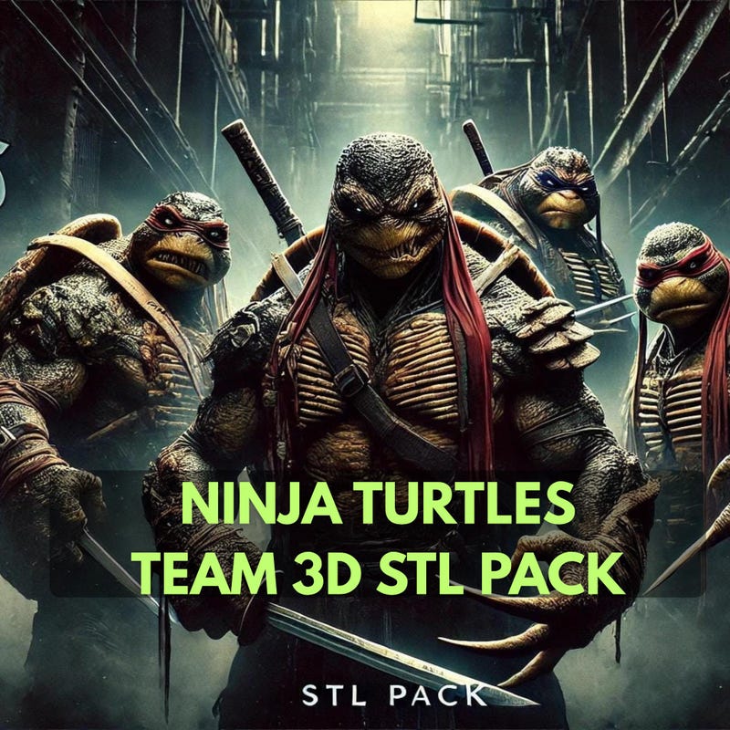 3d Print Files Ninja Turtle - Etsy