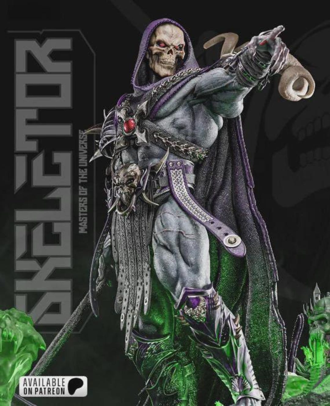 Skeletor 3D Print STL File - Masters of the Universe Villain - Etsy