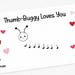 Thumb-buggy Loves You Valentine Craft - DIGITAL DOWNLOAD - Etsy