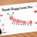 Thumb-buggy Loves You Valentine Craft - DIGITAL DOWNLOAD - Etsy