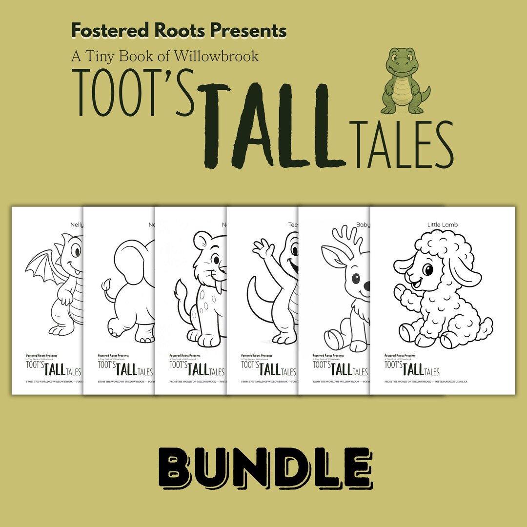Toot's Tall Tales Coloring Pages – Kids Printable Activity (digital ...