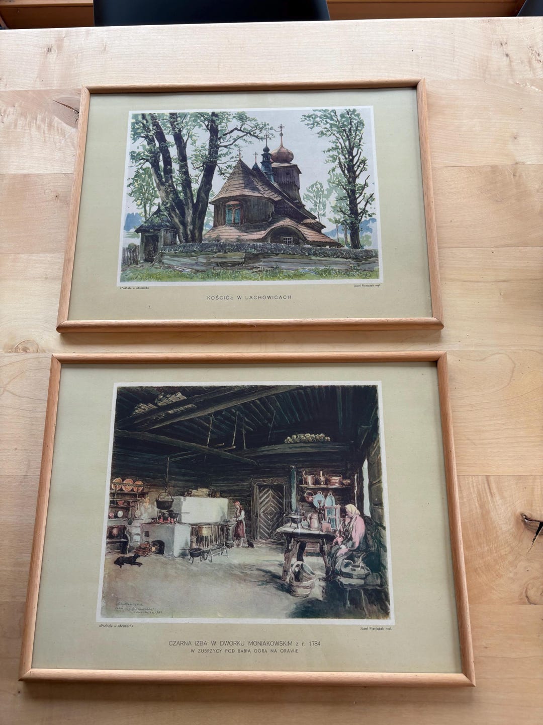 Vintage Polish Art Prints – Set of 2 | Józef Pieniążek | “podhale in ...
