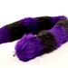 Purple Cat Tail With Black Stripes Faux Fur Kitty Tail - Etsy