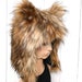Husky Wolf Hat Faux Fur Animal Hat Werewolf Adult - Etsy