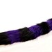 Purple Cat Tail With Black Stripes Faux Fur Kitty Tail - Etsy