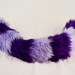 Purple Striped Faux Fur Cat Tail: Lavender Kitty Costume - Etsy