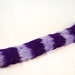 Purple Cat Tail Faux Fur Kitty Tail With Lavender and Dark Purple ...
