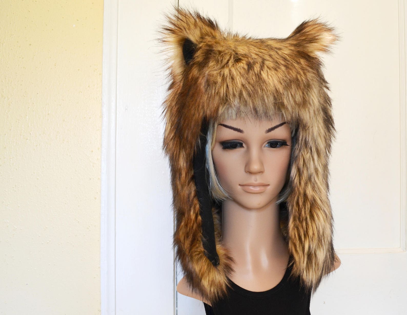 Brown Bear Hat Faux Fur Animal Hat Grizzly | Etsy