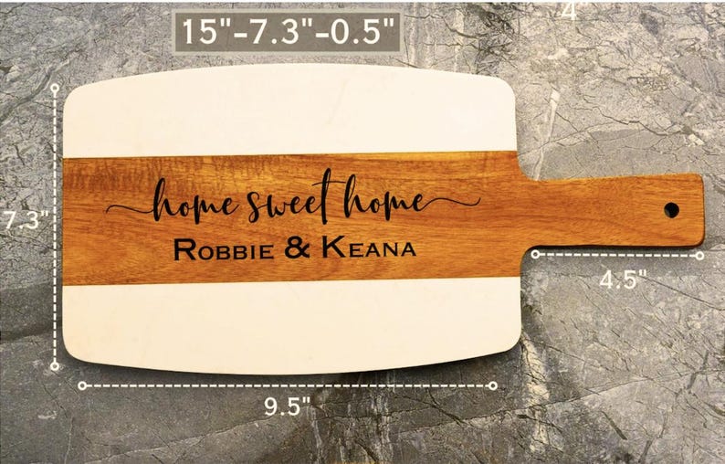 Personalized Charcuterie Board, Custom Engraved Cheese Board, Wedding ...