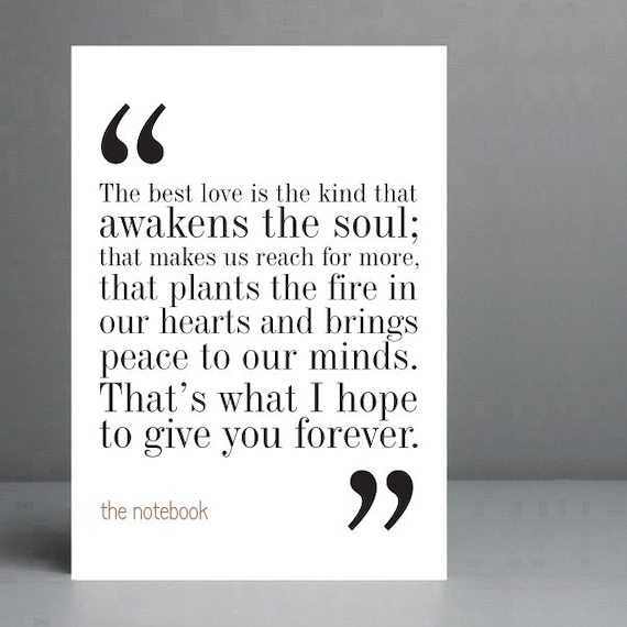 Famous Notebook Movie Quotes