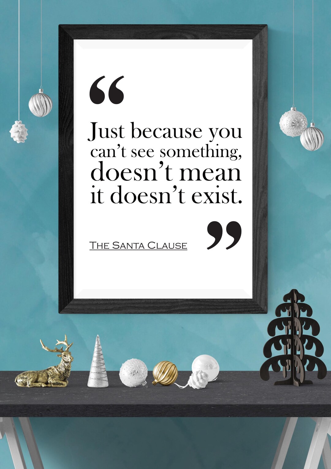 The Santa Clause Christmas Movie Quote Print. FREE Delivery. - Etsy