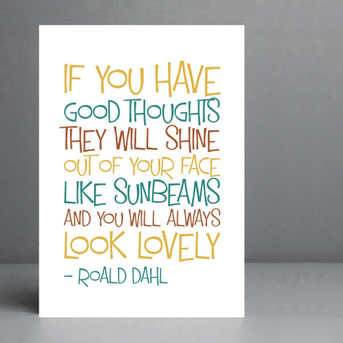 Roald Dahl Quote the Twits. Typography Print. 8x10 on A4 - Etsy UK