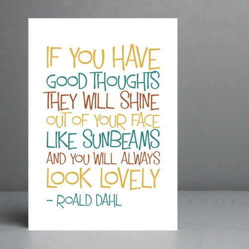 Roald Dahl Quote the Twits. Typography Print. 8x10 on A4 - Etsy UK
