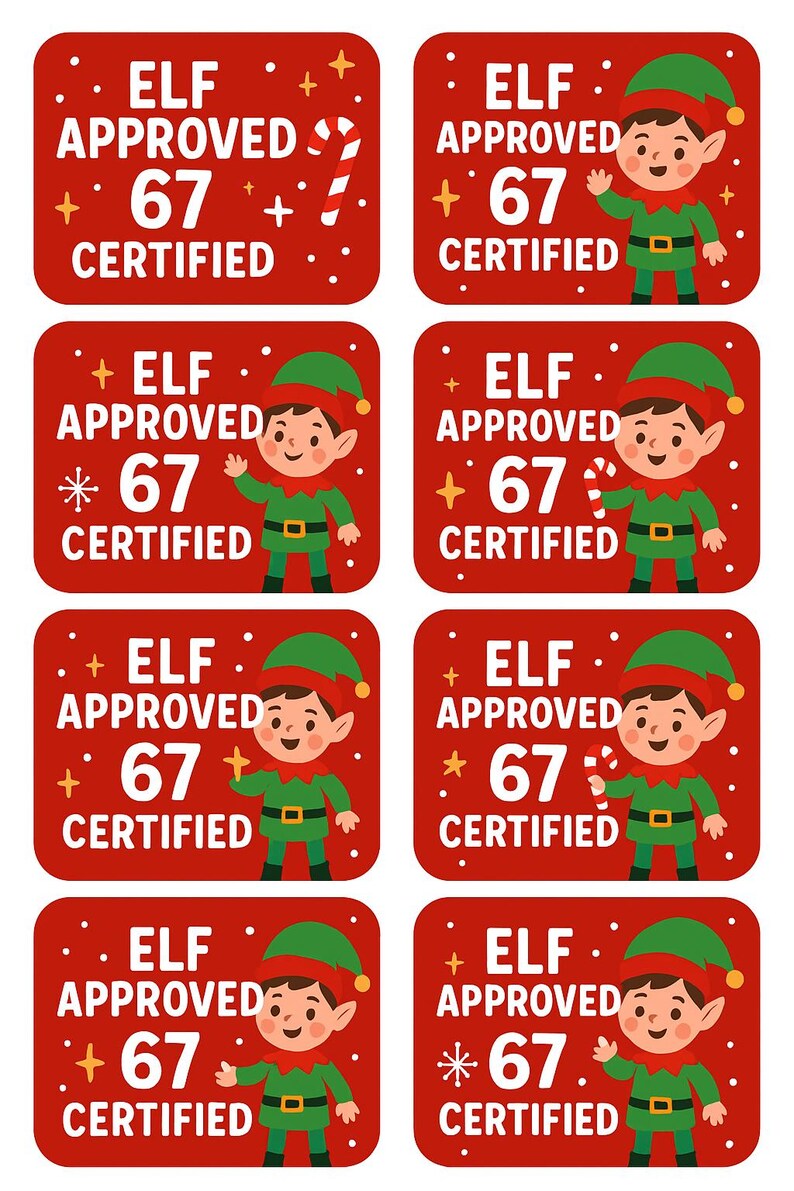 Elf Approved 67 Certified Printable Gift Tags | Christmas Tags | Elf on ...