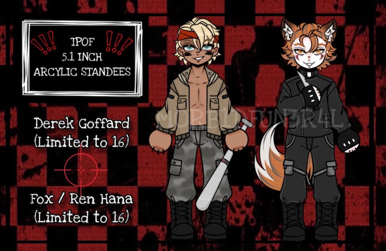 TPOF - Acrylic Standees [ren, Celia, Derek, & Mason] - Etsy