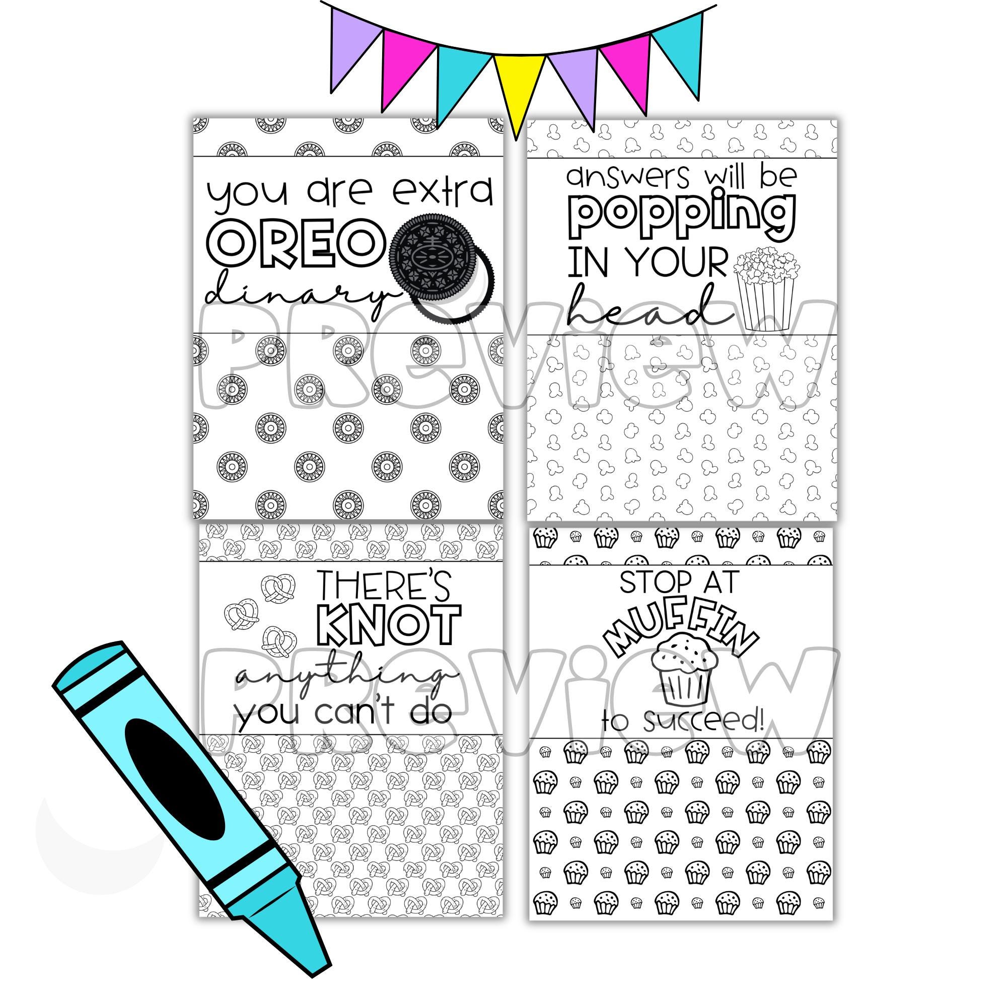 State Testing Coloring Pages | Positive Affirmations Testing Motivation ...