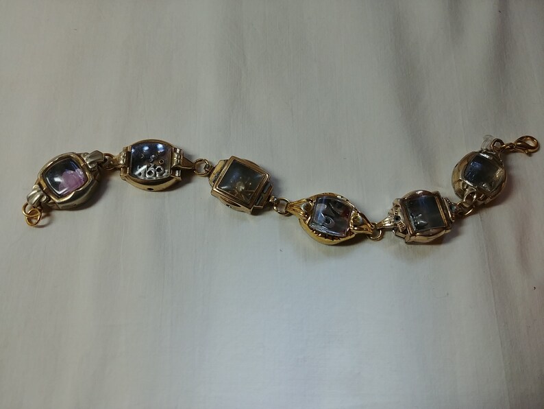 Steampunk Vintage Watch Face Charm Bracelet - Etsy