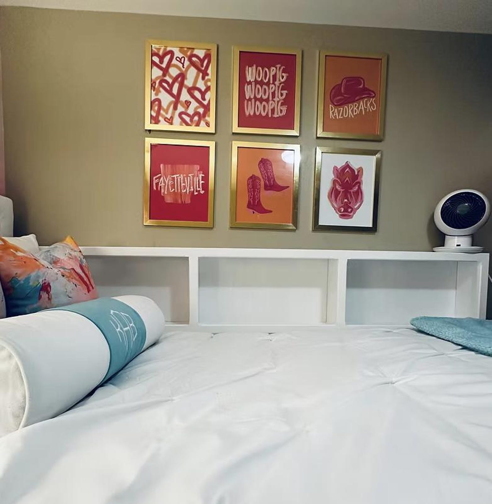 Dorm Bedside Cubby Shelf - Kayla Bedside Shelf, College Dorm Storage ...