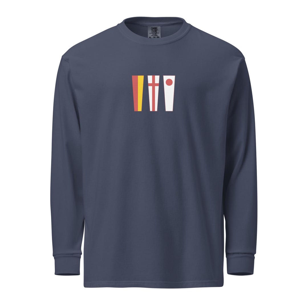 Area Code 781 Nautical Flags Graphic Garment-dyed Heavyweight Long ...