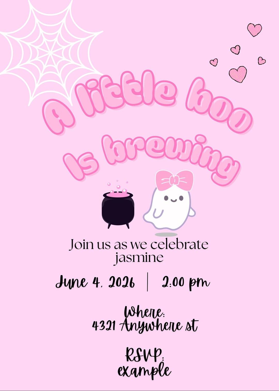A Little Boo is Brewing Baby Shower Invitation - Etsy