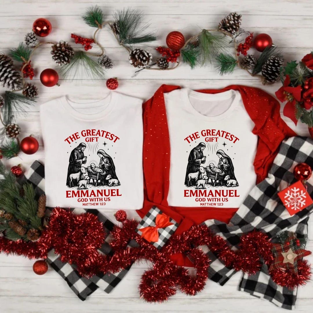 Emmanuel Nativity Matching Family Christmas Shirt - Etsy
