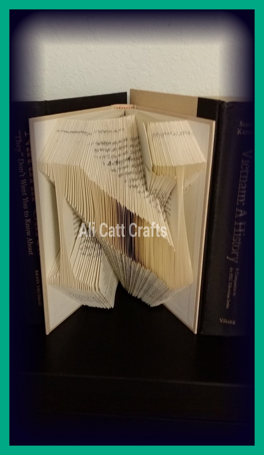 318 - Letter N - Book Folding Pattern - Etsy