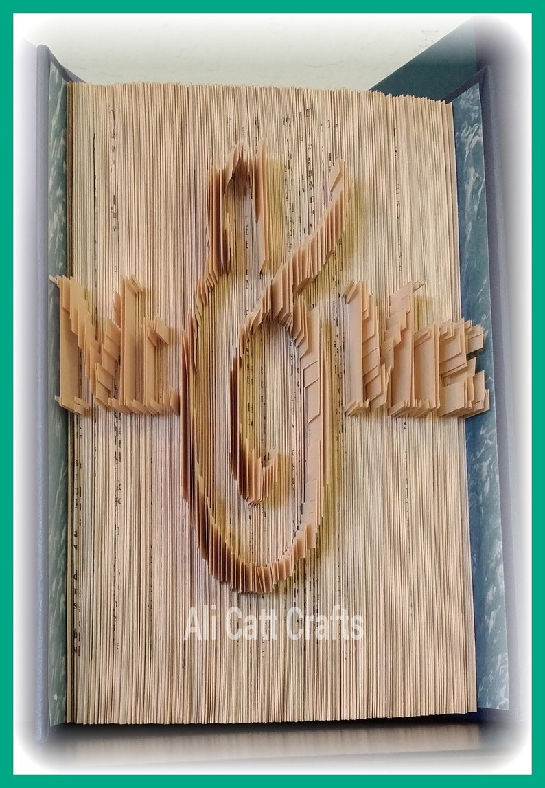 Mr. & Mrs Book Folding Pattern cut and Fold Needs 540 Page | Etsy