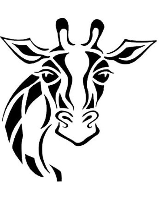 595CF Giraffe Head Book Folding Pattern Cut & Fold - Etsy
