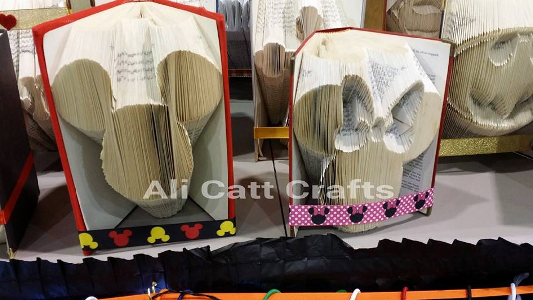 189mickey Mouse Head - Book Folding Pattern Needs 368 Page Book - Etsy