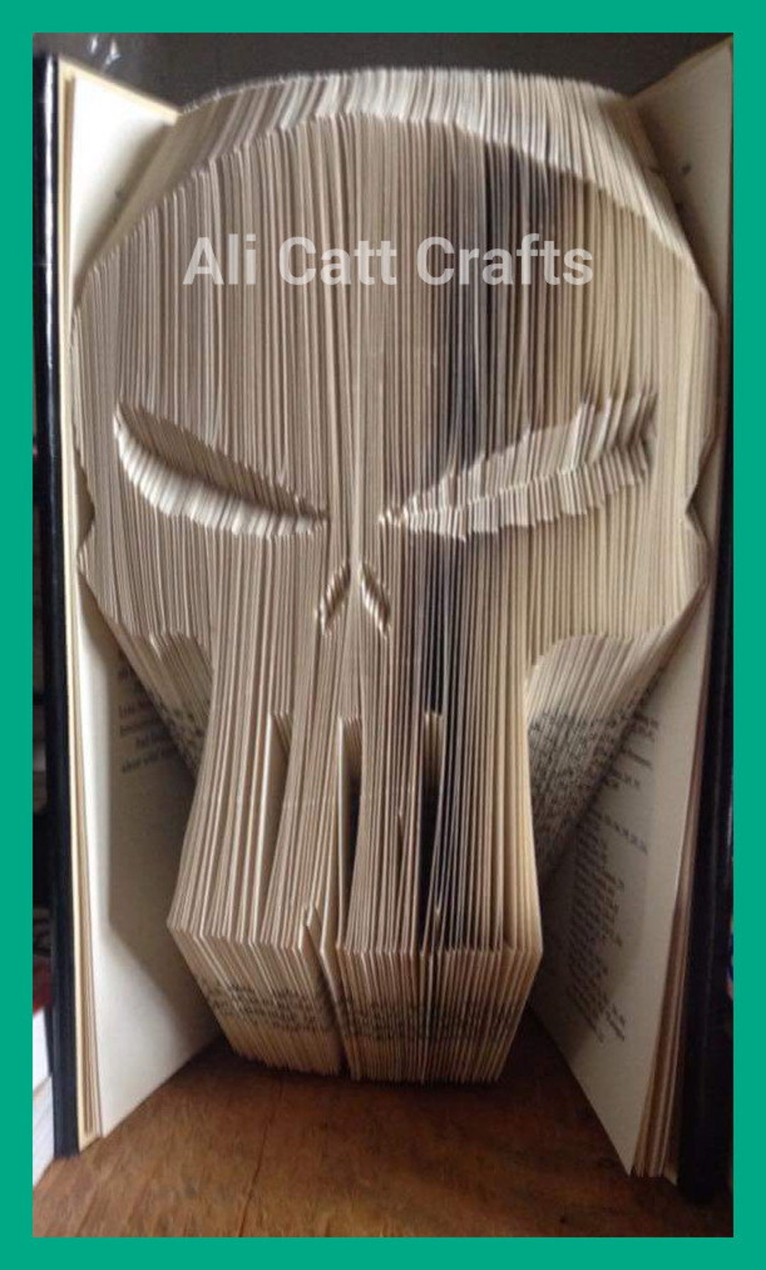 96 - the Punisher (marvel Comics) - Book Folding Pattern - Etsy