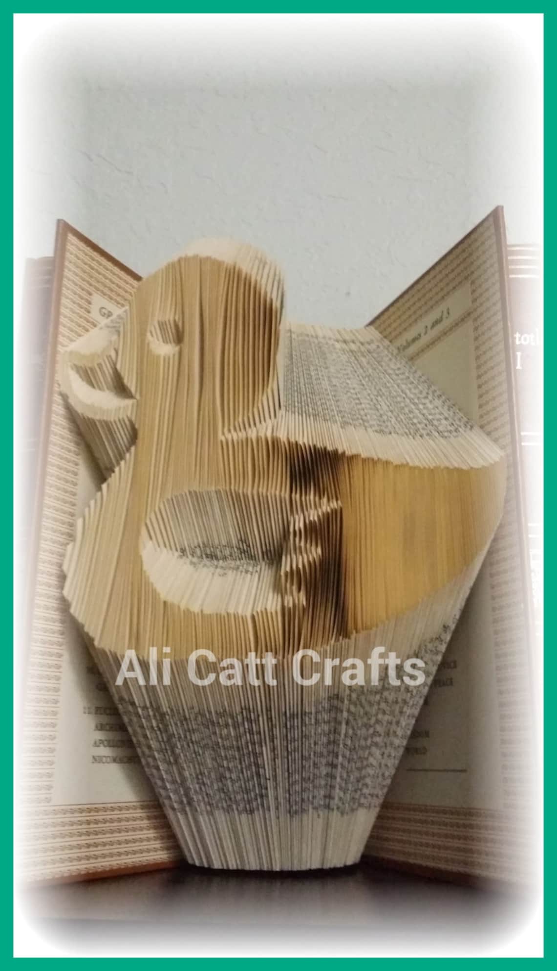 301 Rubber Ducky Duck duckie Book Folding Pattern - Etsy