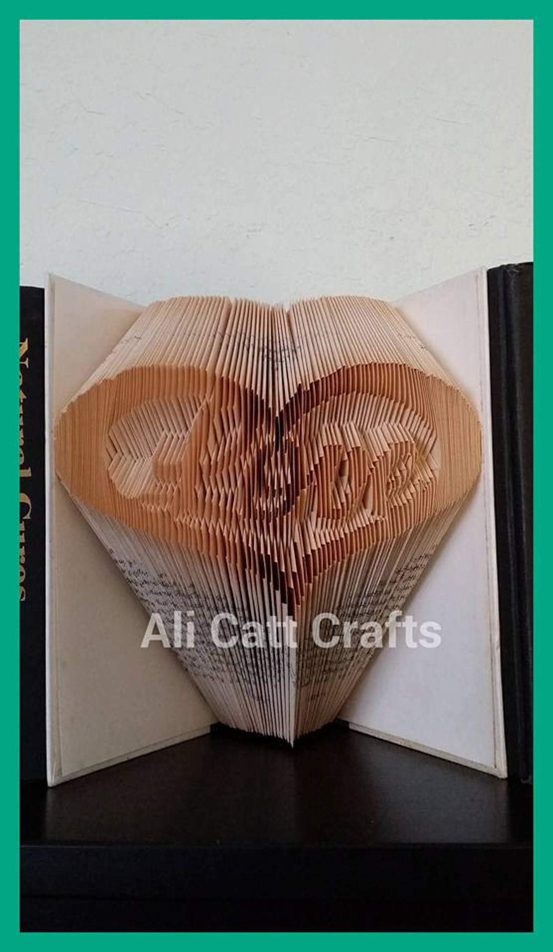 109 Love Heart-book Folding Pattern - Etsy