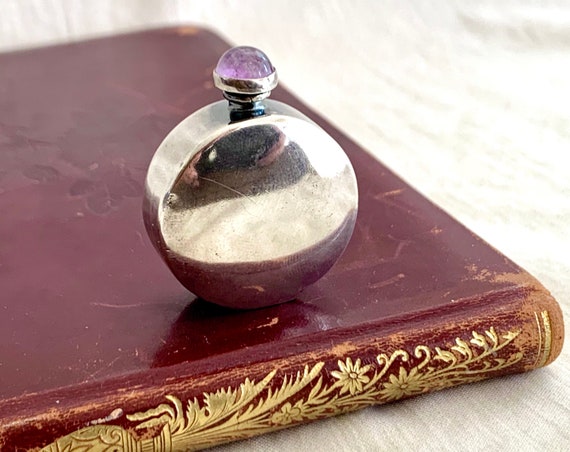 Mexican Perfume Bottle Midcentury Sterling Silver Amethyst - Etsy